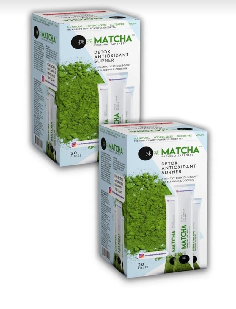 Matcha Premium Japanese Strawberry Flavored Detox Burner Form Tea- 2 ...