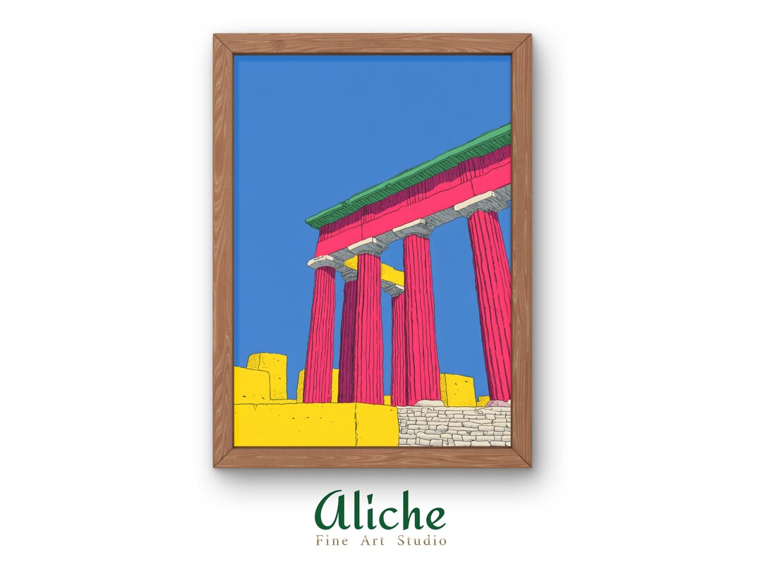 Acropolis Parthenon Print, Athens Greece Wall Art - Etsy