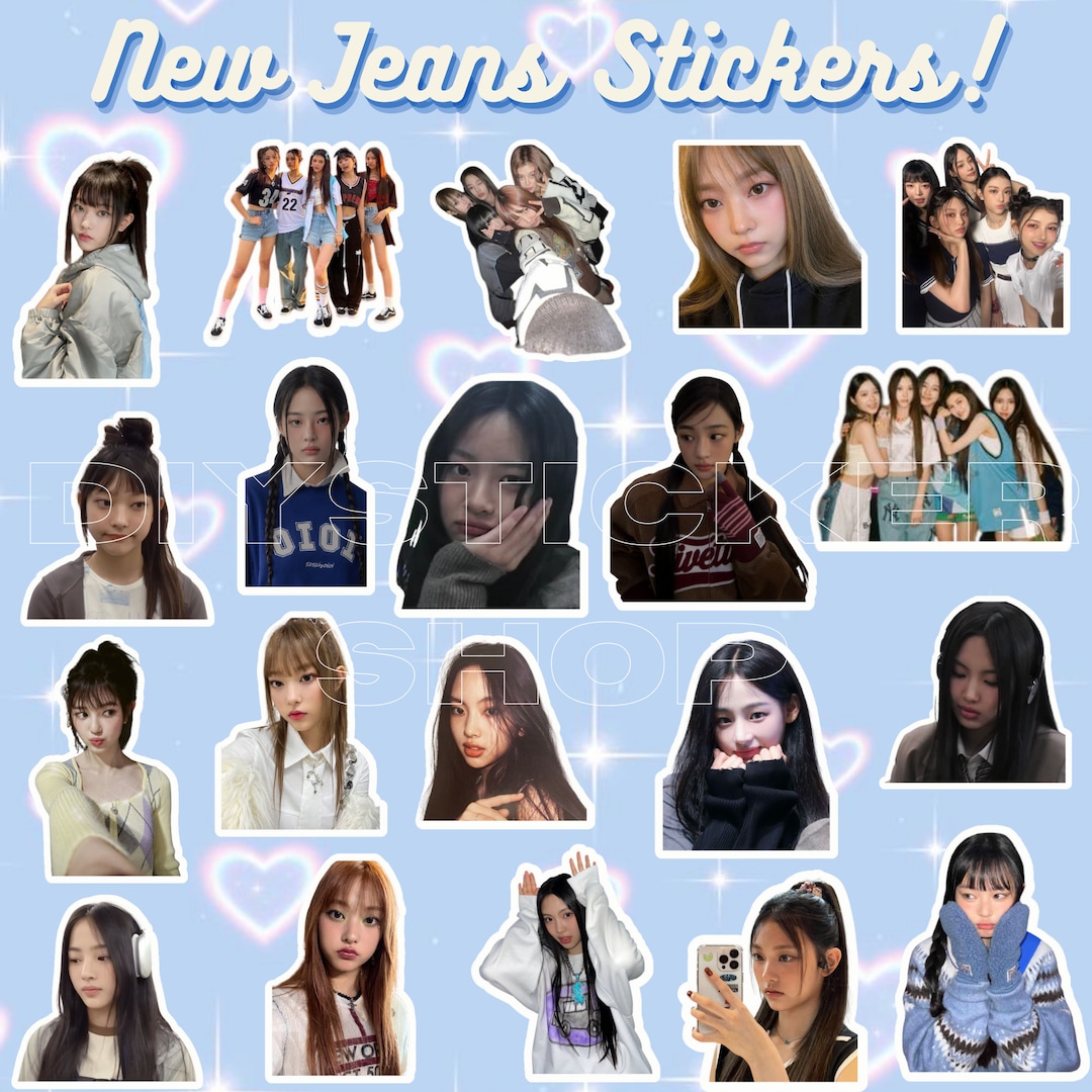 Handmade New Jeans Stickers New Jeans Sticker Bunny Sticker Easter ...