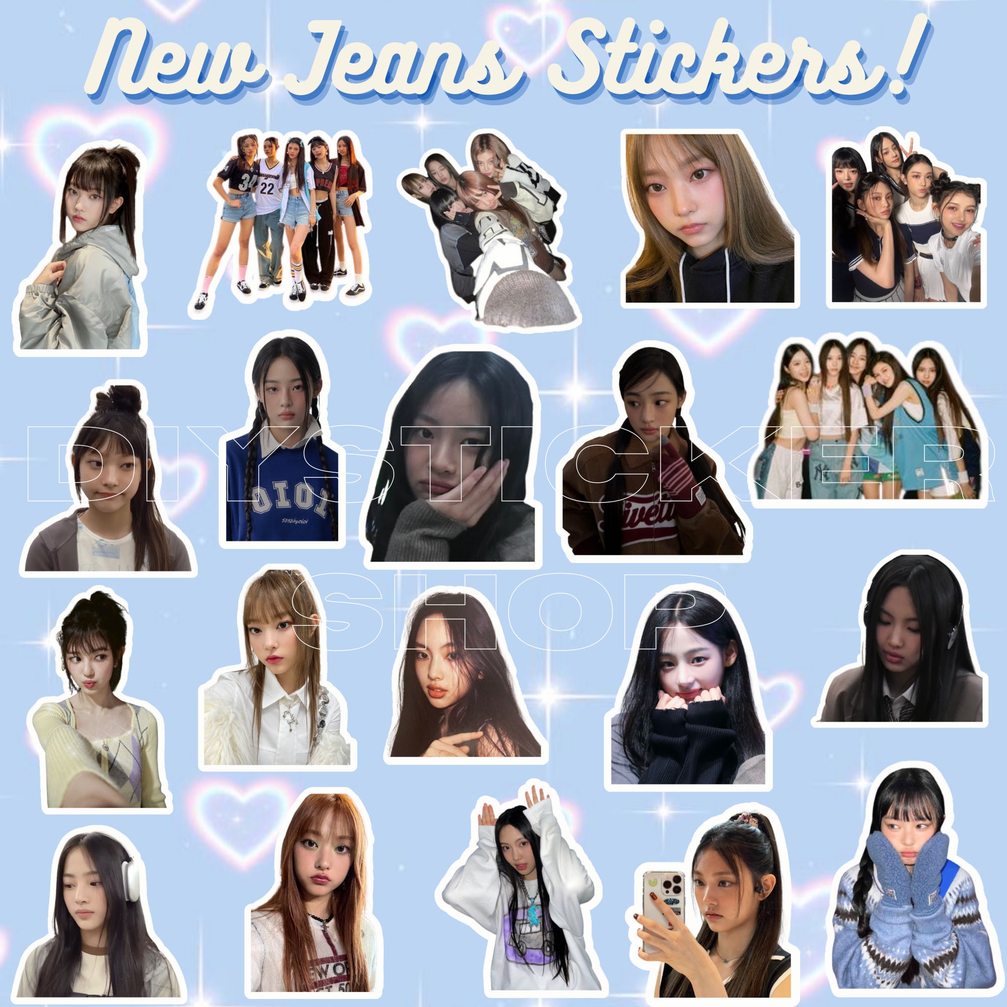 Handmade New Jeans Stickers New Jeans Sticker Bunny Sticker Easter ...