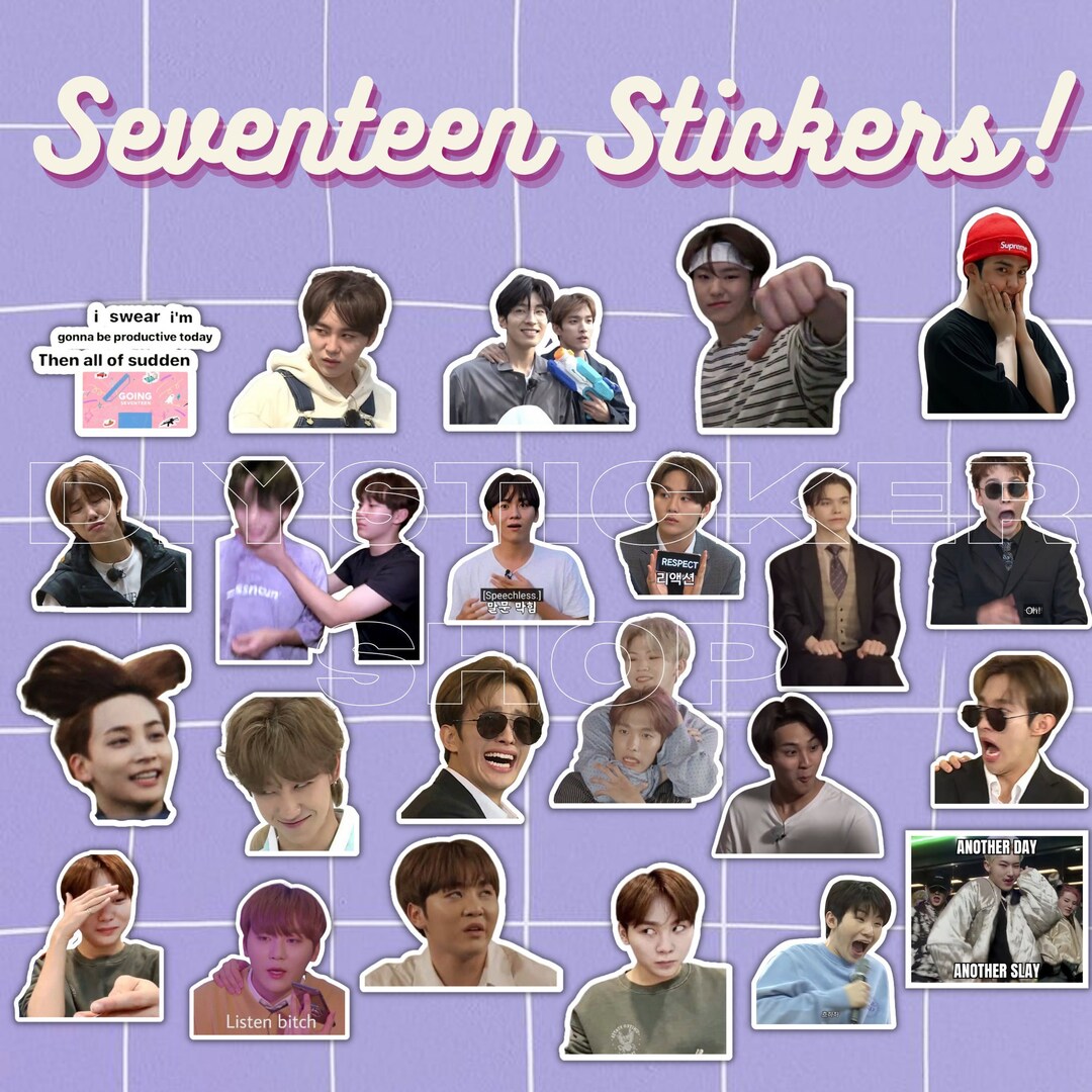 Handmade Seventeen Meme Stickers Svt Stickers Seventeen Minghao Sticker ...