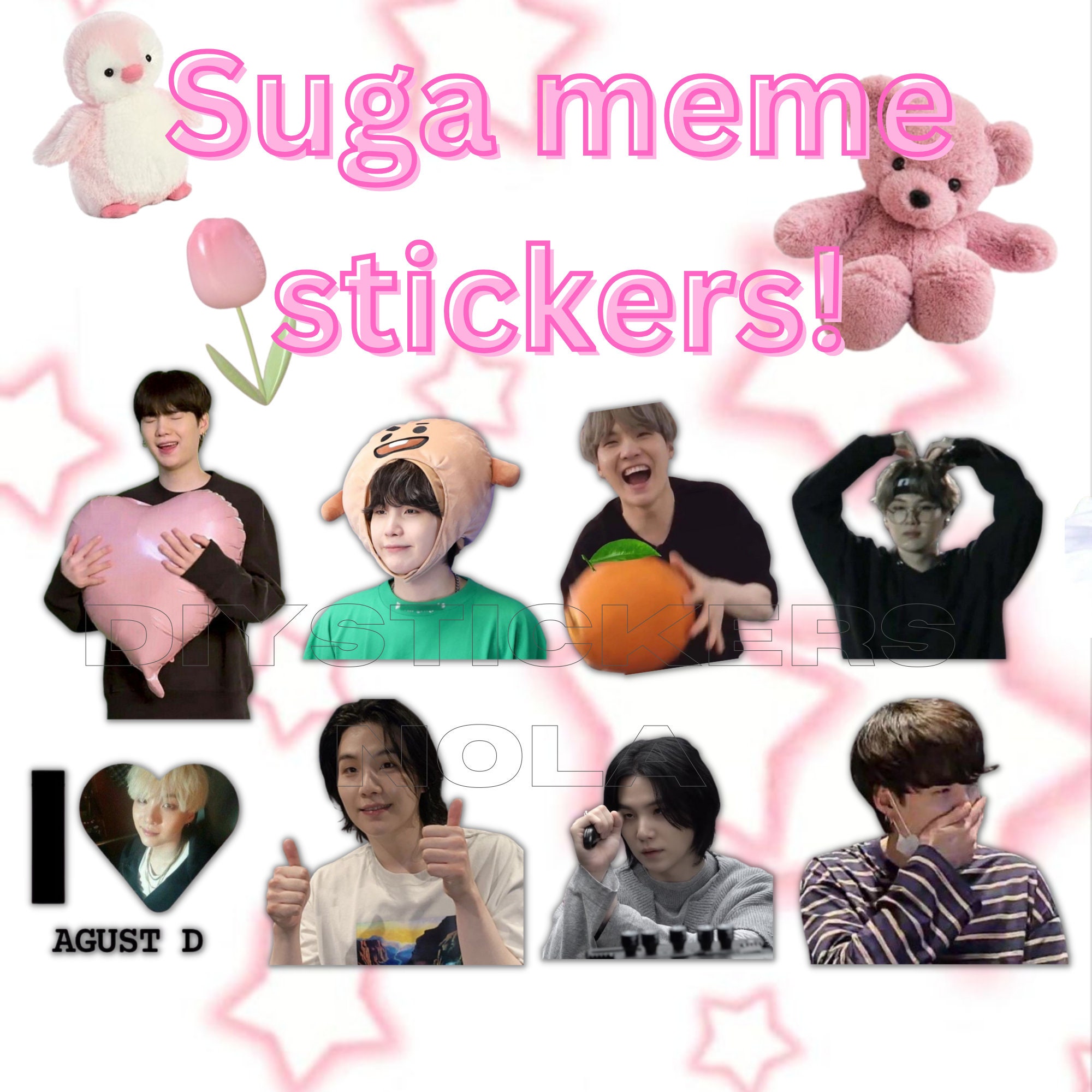 Suga Meme Stickers SUGA BTS Stickers BTS Stickers - Etsy