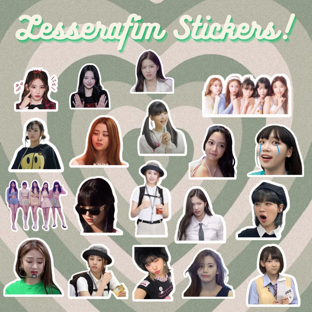Handmade Lesserafim Stickers Lesserafim Sticker - Etsy