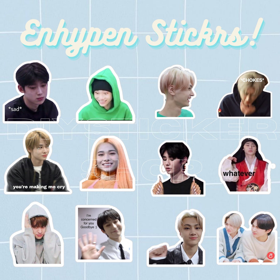Handmade Enhypen Meme Stickers Enhypen Enhypen Sticker Sunghoon Jay ...