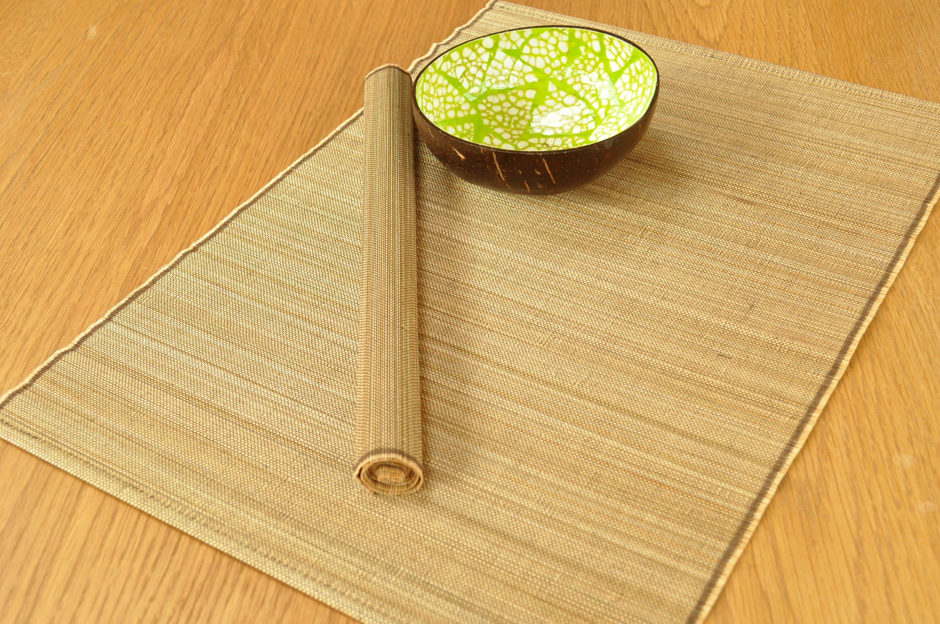 Bamboo Wood Handmade Bamboo Placemats Table Mats Pack of 4 - Etsy