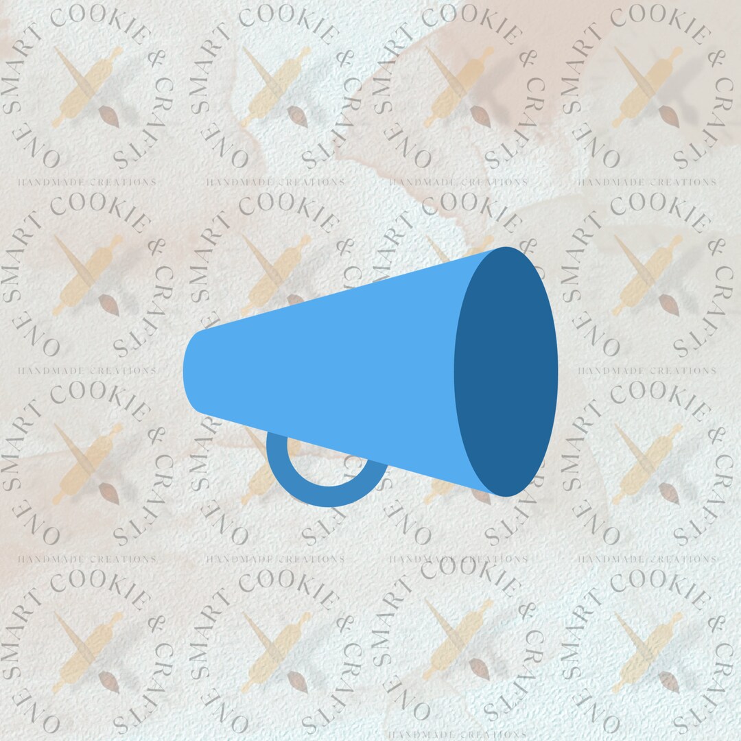 Megaphone Cookie Cutter/cheerleader Cookie Cutter/cheer Cookie Cutter ...