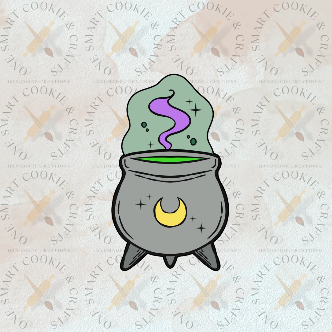 Cauldron Cookie Cutter/witch Cookie Cutter/spell Cookie Cutter ...
