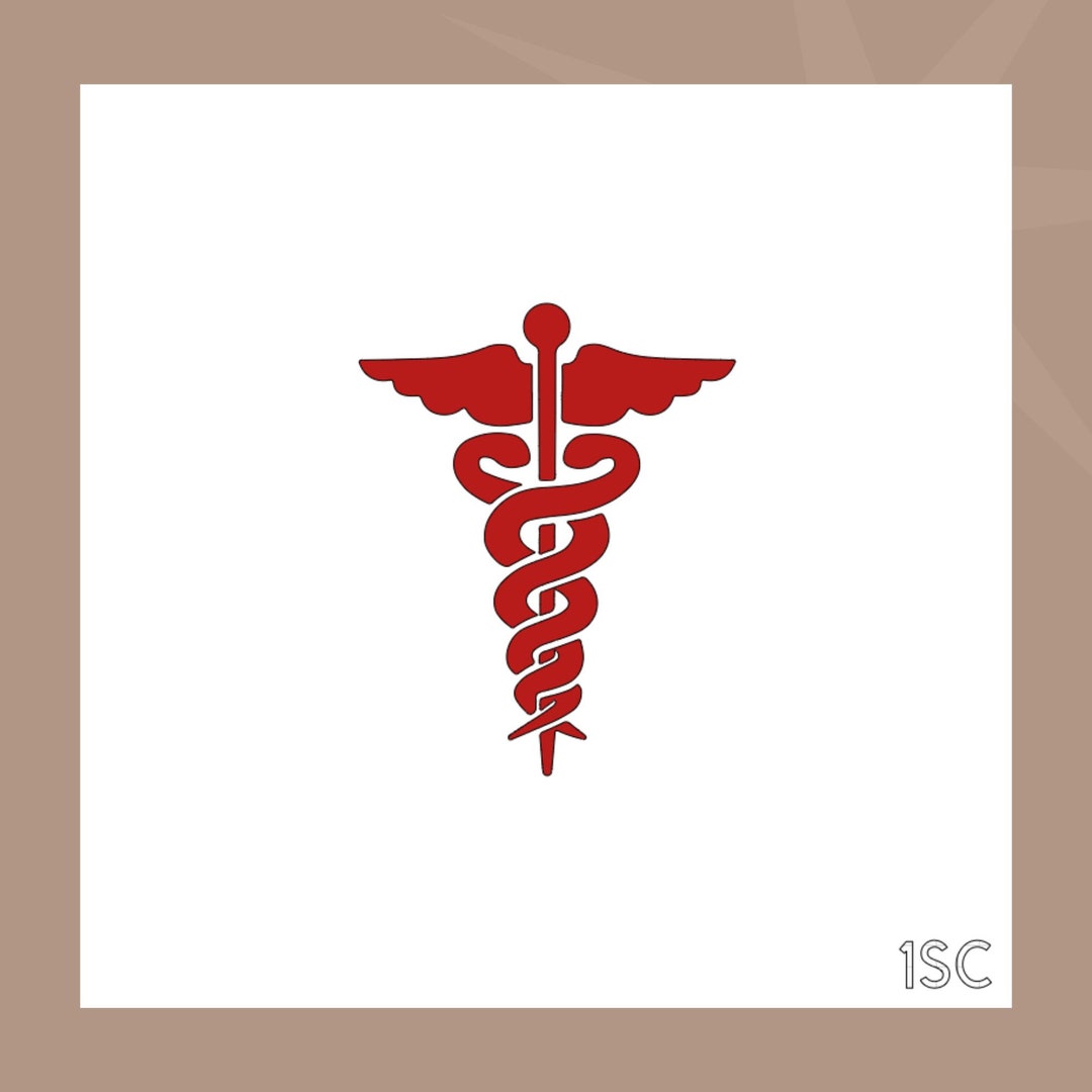 Medical Caduceus Cookie Stencil/nurse Stencil/doctor Stencil/mylar ...