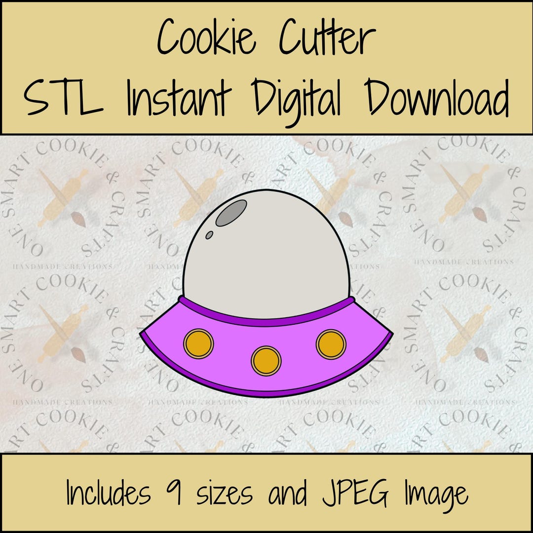 Alien Cookie Cutter Stl/spaceship Cookie Cutter Stl/astronaut Cookie ...