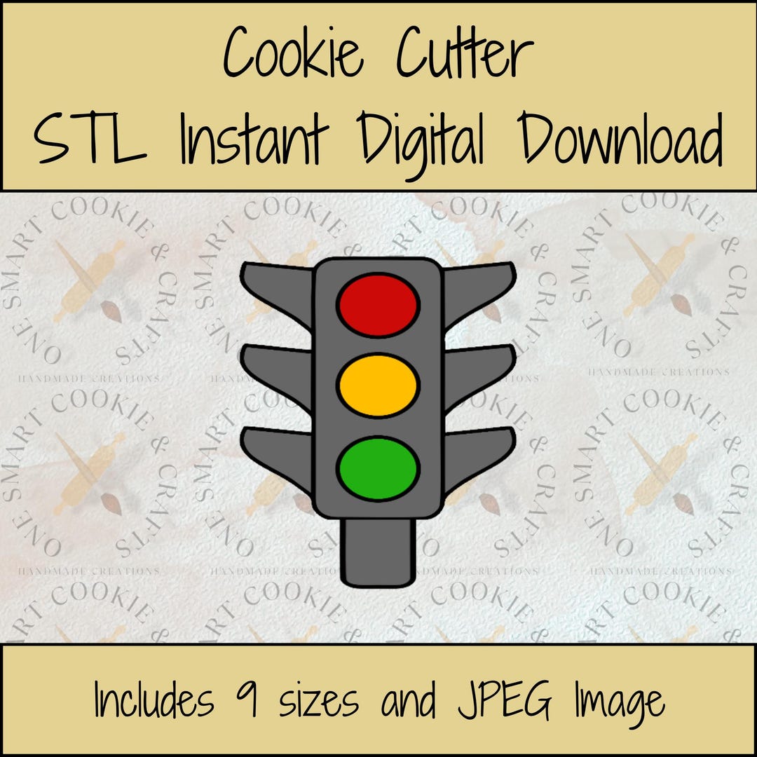 Traffic Light Cookie Cutter Stl/vehicle Cookie Cutter Stl/car Cookie ...