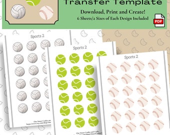 Baseball Royal Icing Transfer Sheet - Etsy