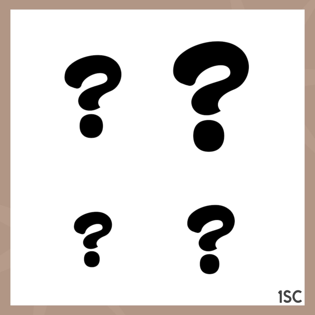 Question Marks Cookie Stencil/background Stencil/mylar Stencil/baby ...