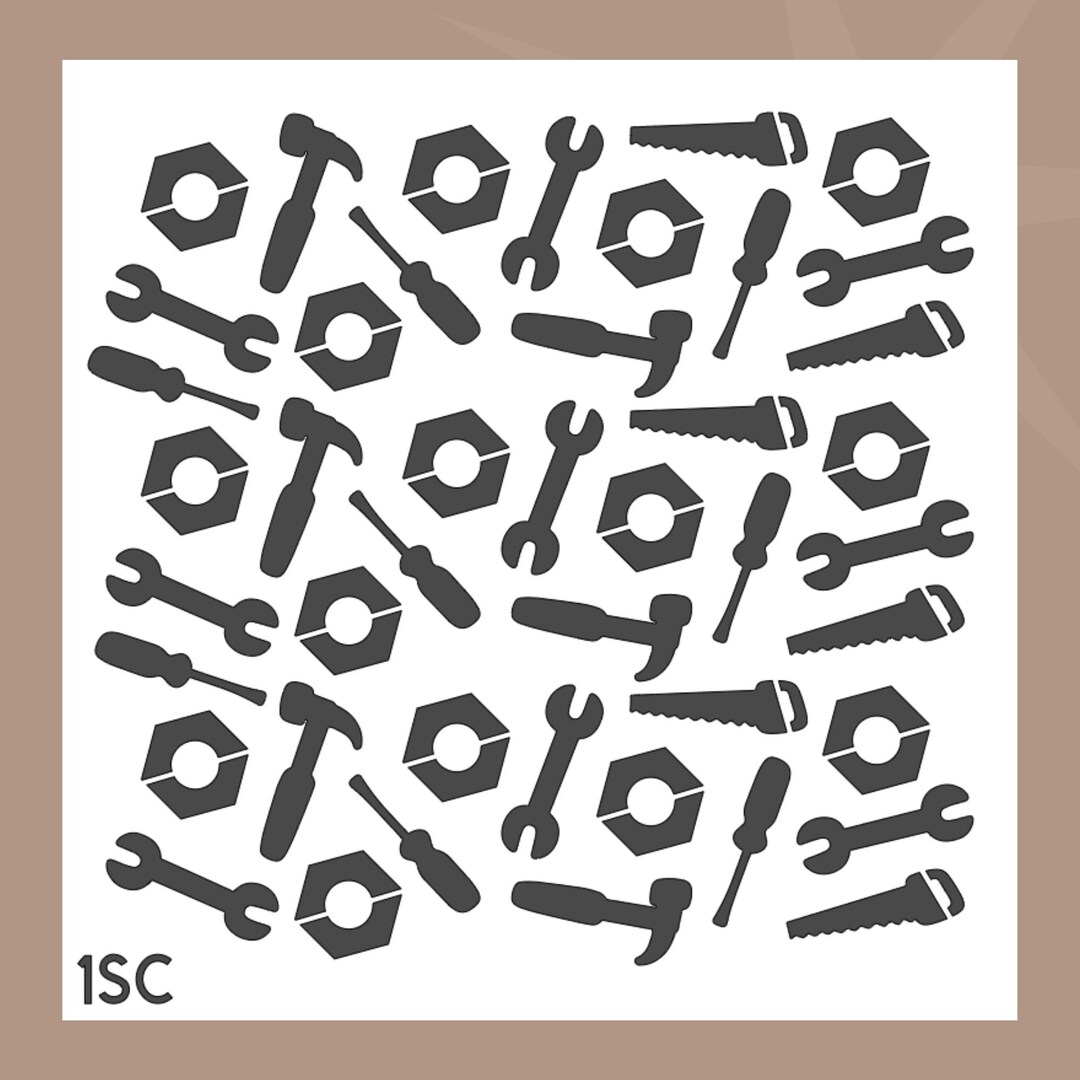 Tool Cookie Stencil/background Stencil/mylar Stencil/reusable/cookie ...