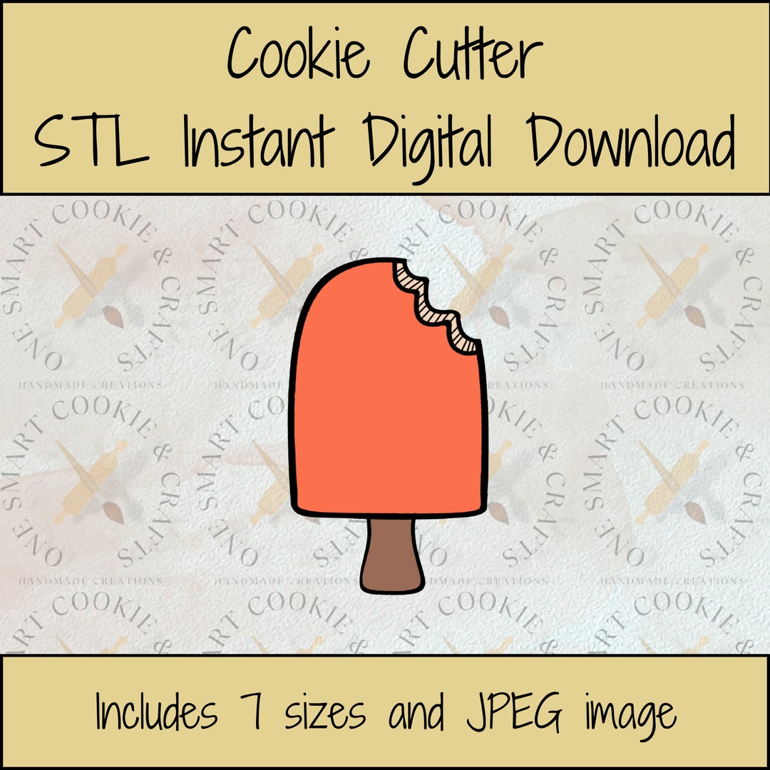 Popsicle Cookie Cutter Stl/bar-b-que Cookie Cutter Stl/popsicle Cookie ...