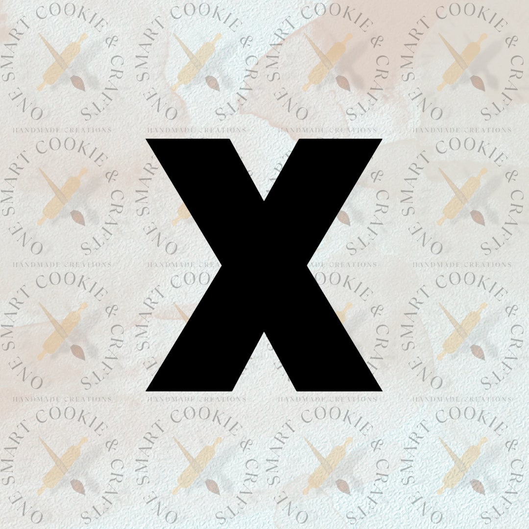 X Cookie Cutter/letter Cookie Cutter/letter X Cookie Cutter/alphabet ...