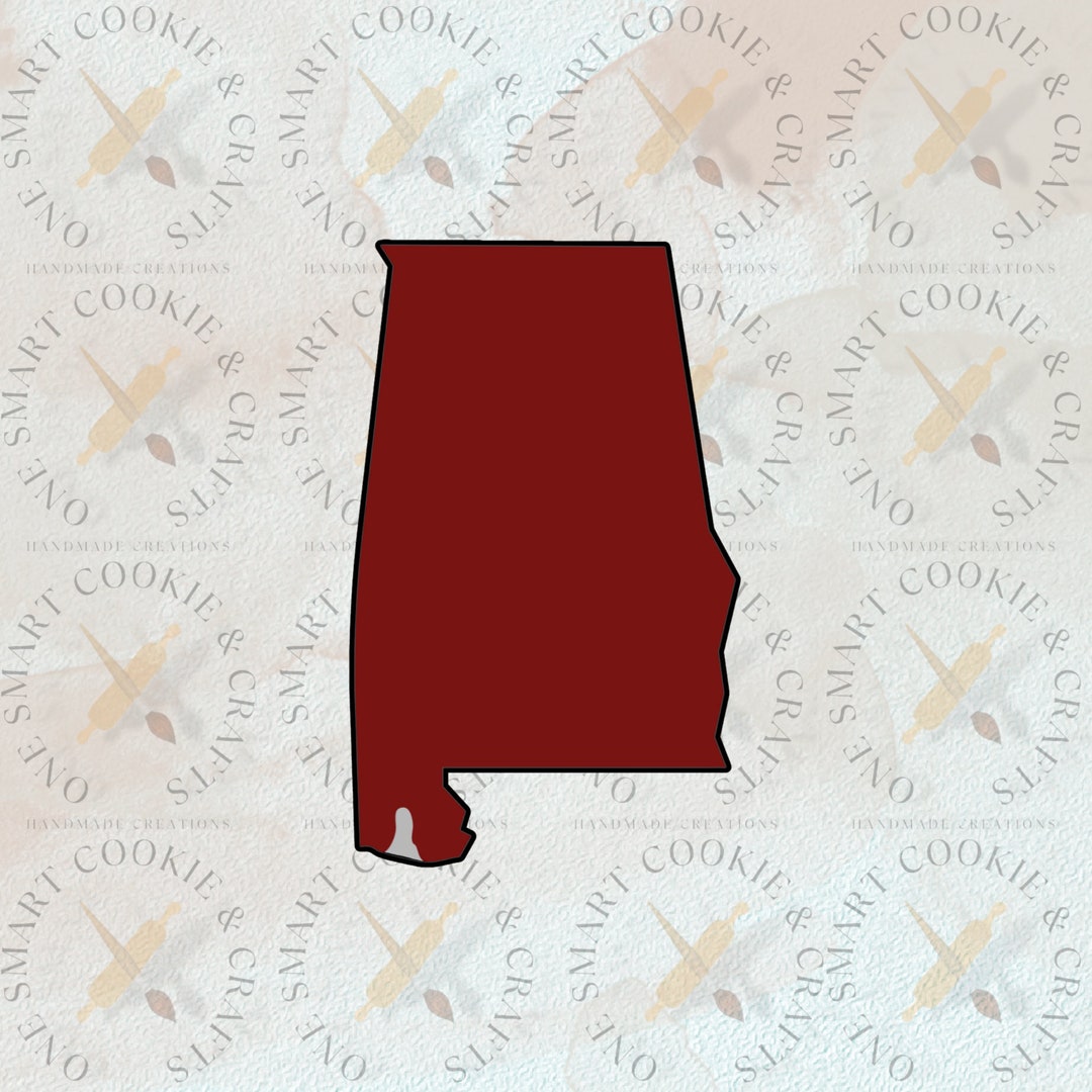 Alabama Cookie Cutter/state Cookie Cutter/usa Cookie Cutter/united ...
