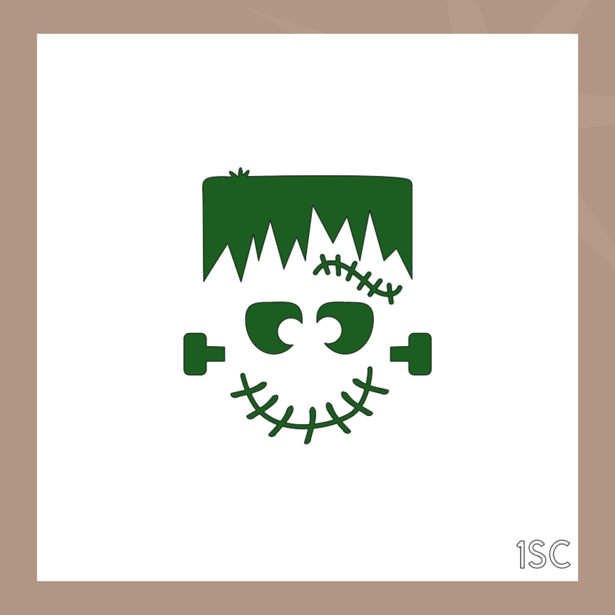 Frankenstein Face Stencil
