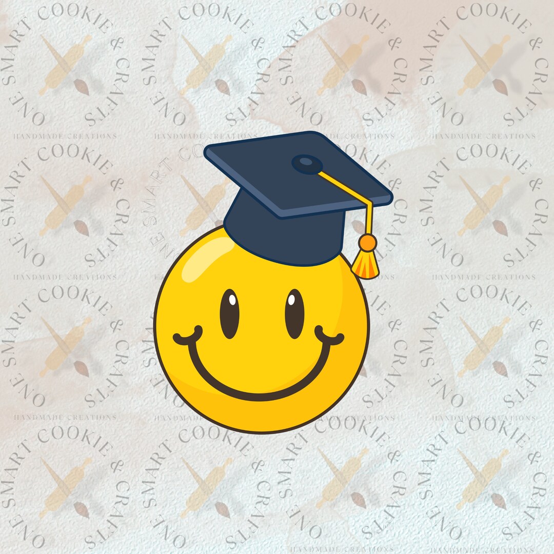 Smiley Graduation Cookie Cutter/graduation Cookie Cutter/grad Cookie ...