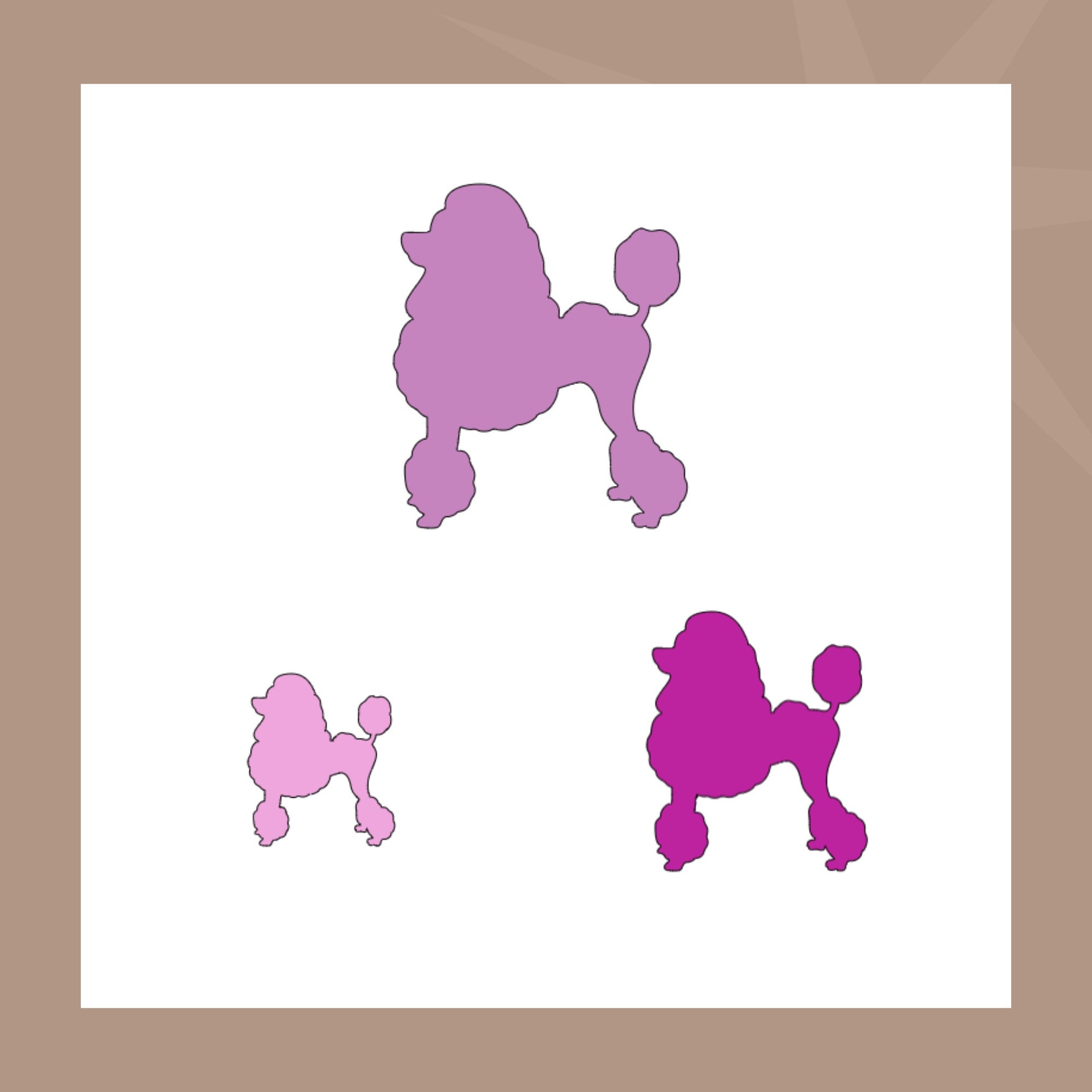 Printable Poodle Stencil