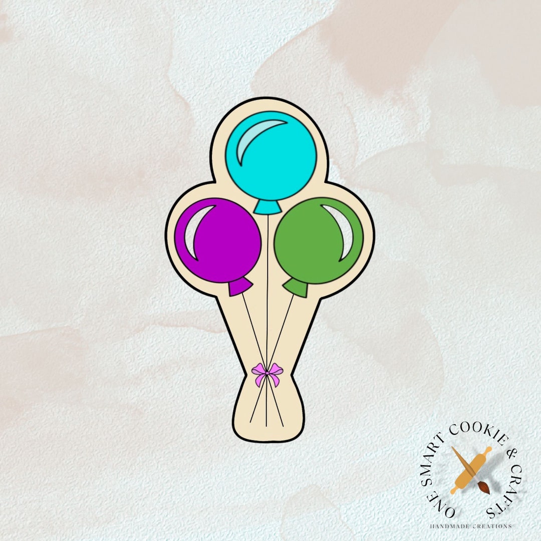 Balloon Cookie Cutter/birthday Balloon Cookie Cutter/kid - Etsy