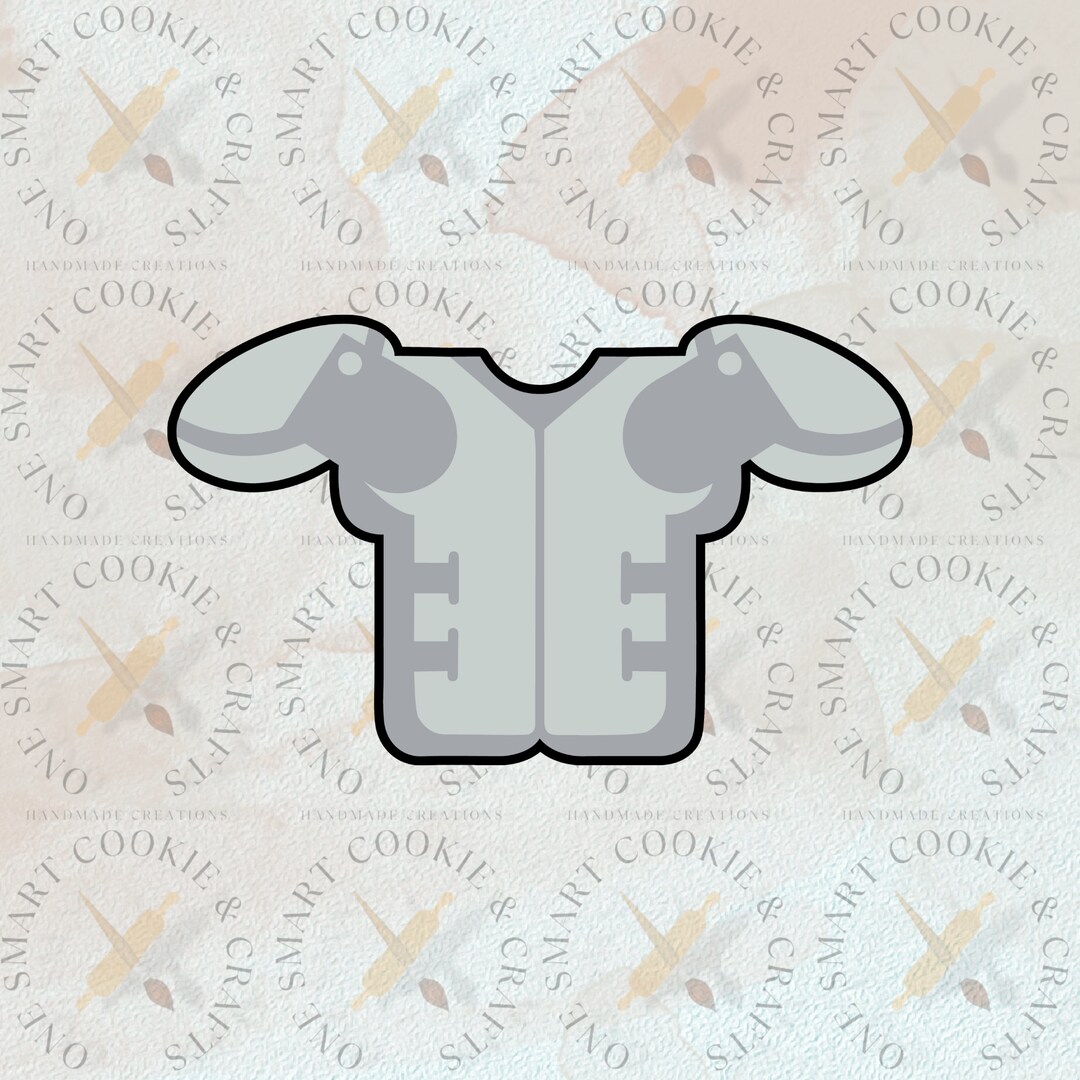 Football Cookie Cutter/sports Cookie Cutter/defense Cookie Cutter/3d ...