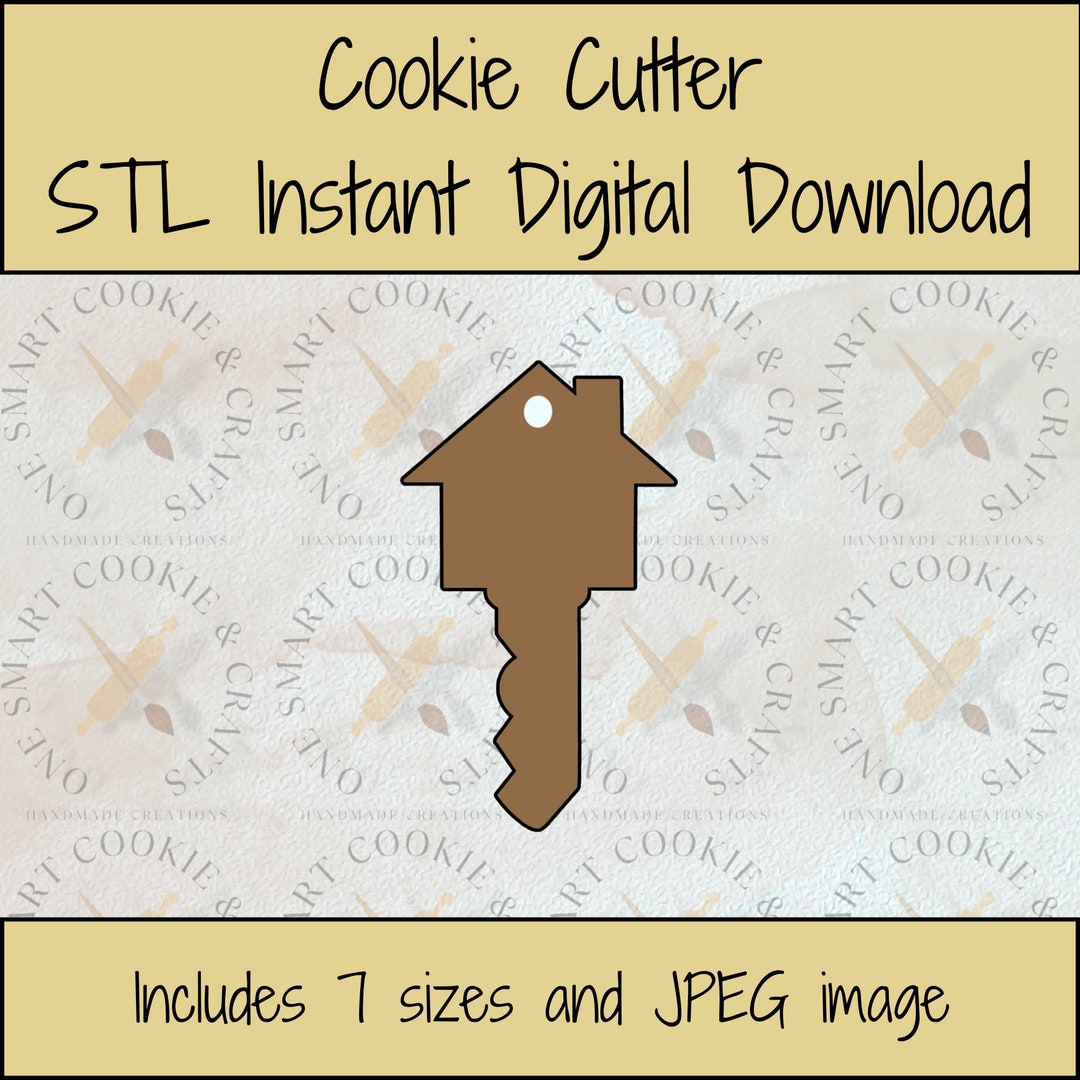 Key Cookie Cutter Stl/house Key Cookie Cutter Stl/house Cookie Cutter ...