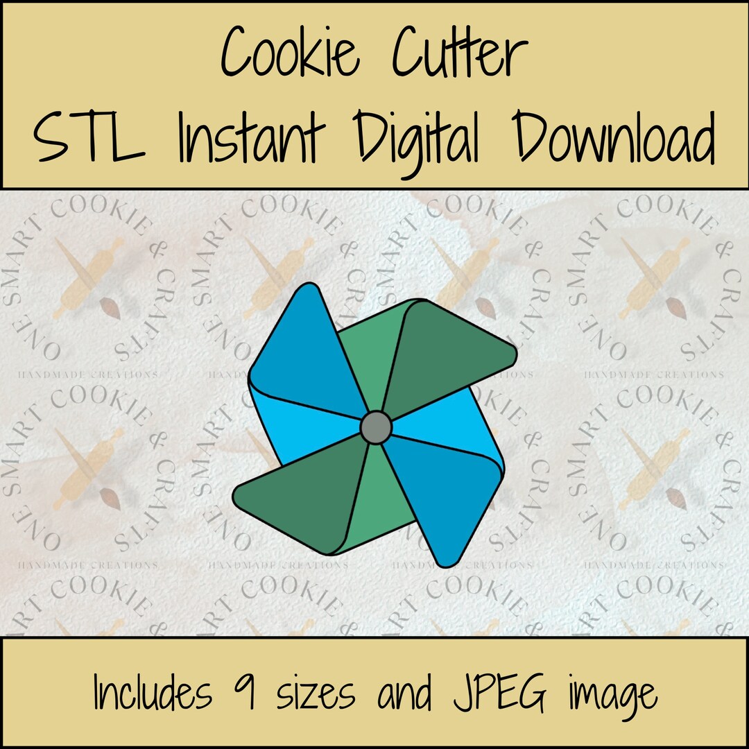Fan Cookie Cutter STL File/fan Cookie Cutter/summer Cookie Cutter Stl ...