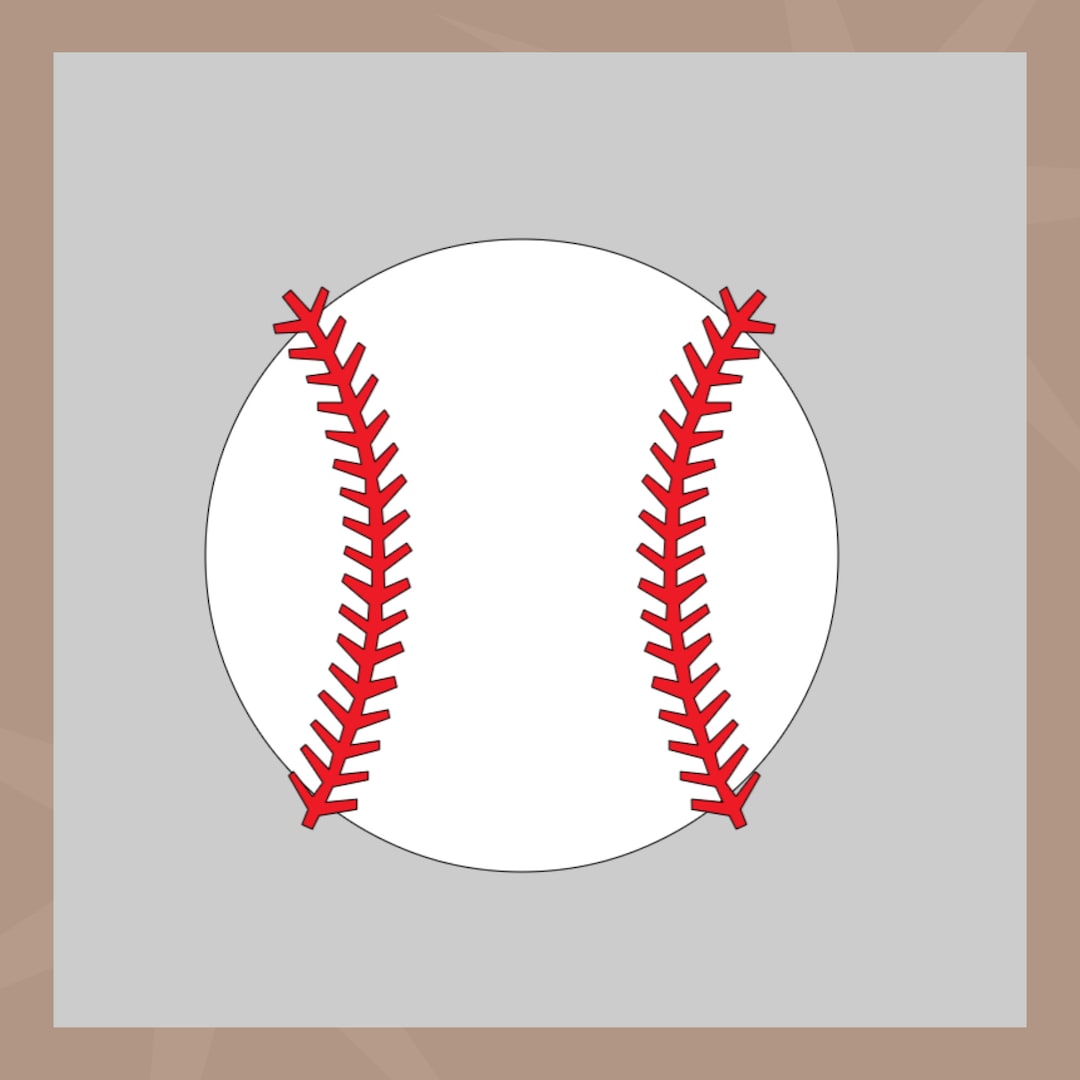 Baseball Stitches Cookie Stencil/baseball Cookie/mlb/mylar Stencil/reusable Stencil/cookie ...