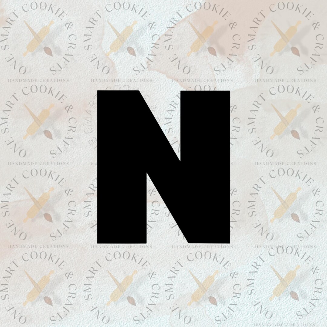 Letter N Cookie Cutter/letter Cookie Cutter/n Cookie Cutter/alphabet ...