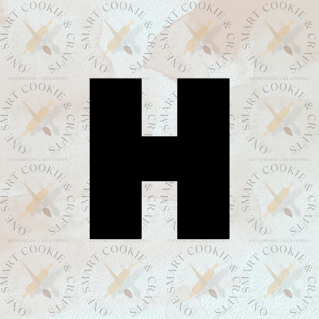 Letter H Cookie Cutter/letter Cookie Cutter/h Cookie Cutter/alphabet ...