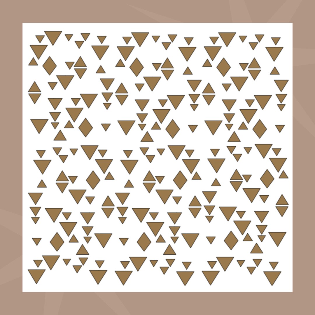 Triangles Cookie Stencil/southwest Cookie Stencil/background Stencil ...