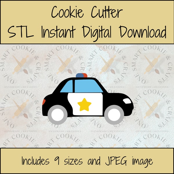 Police Car Cookies - Etsy