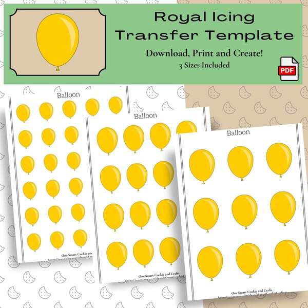 Royal Icing Birthday Transfers - Etsy