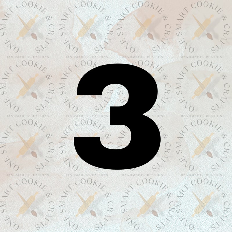 Number Cookies - Etsy