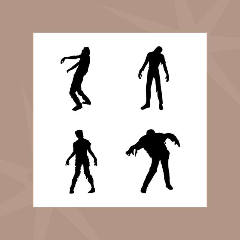 Zombie Stencil - Etsy