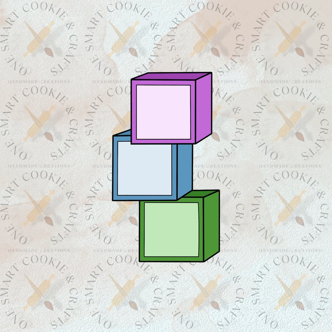 Baby Blocks Cookie Cutter/baby Toy Cookie Cutter/baby Cookie Cutter ...