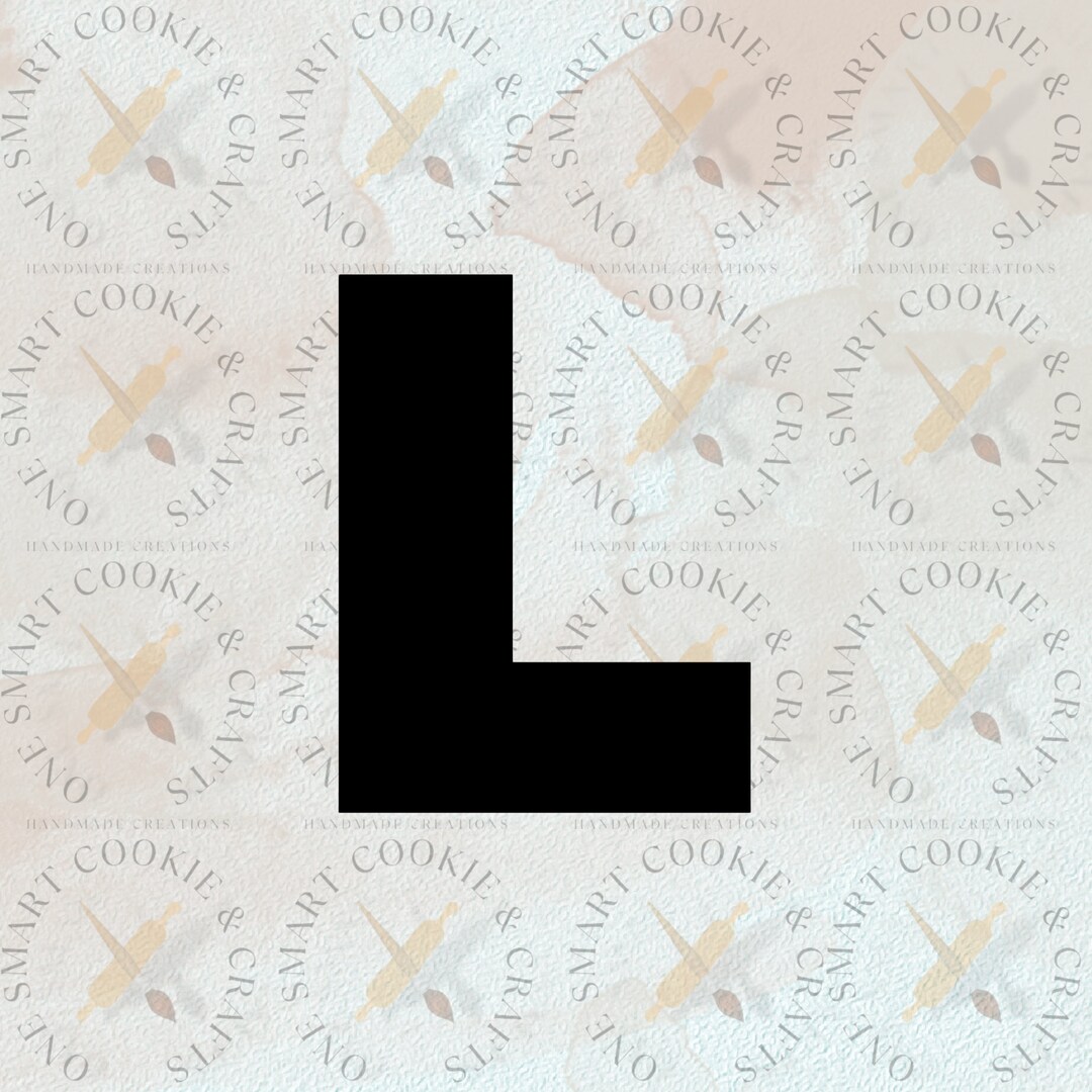 Letter L Cookie Cutter/letter Cookie Cutter/l Cookie Cutter/alphabet ...