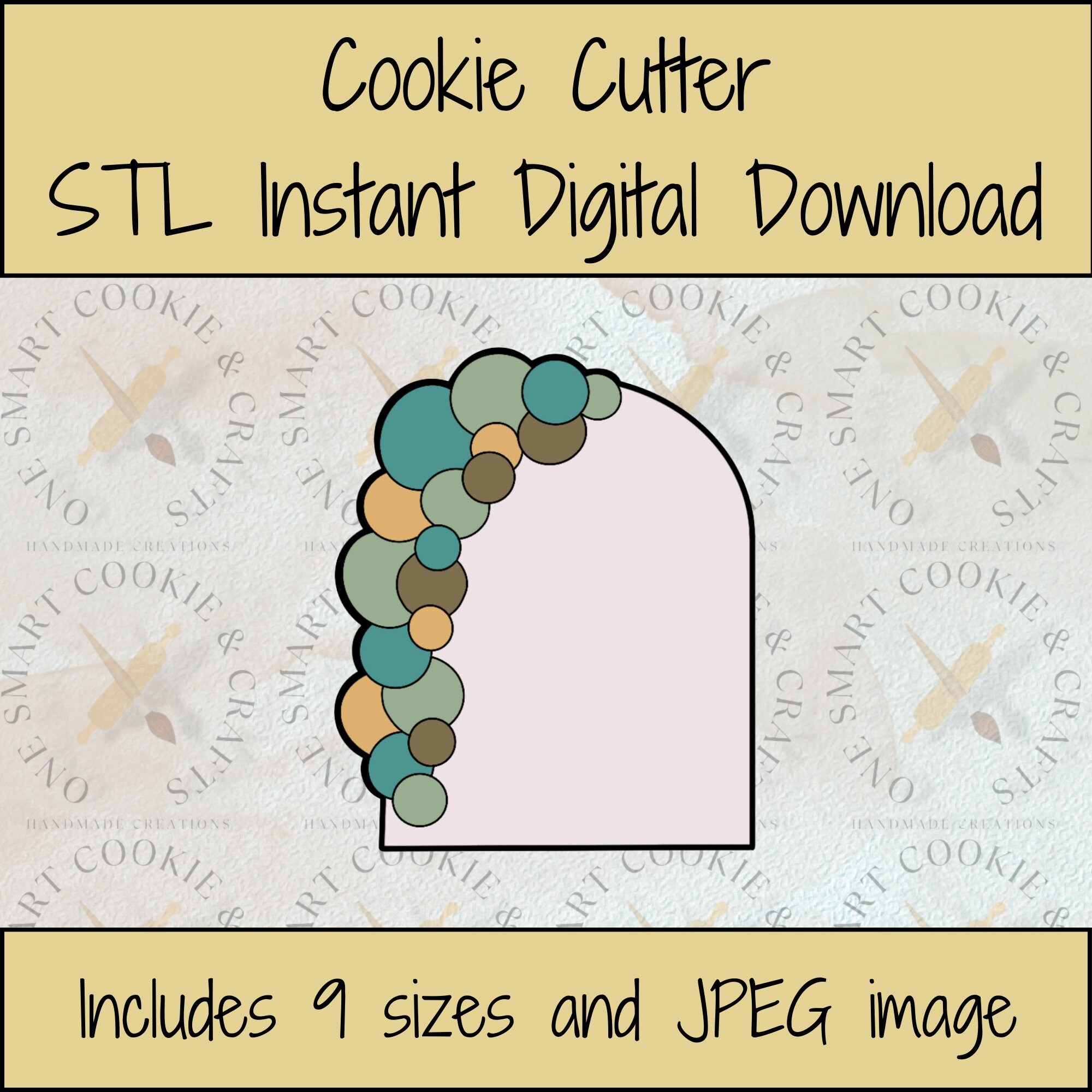 Balloon Arch Cookie Cutter STL File/plaque Cookie Cutter STL - Etsy
