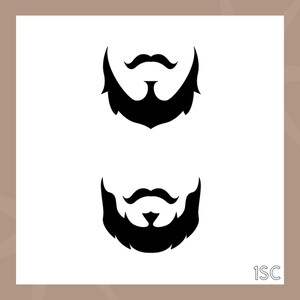 Beard Cookie Stencil/father's Day Cookie/mylar Stencil/reusable Stencil ...