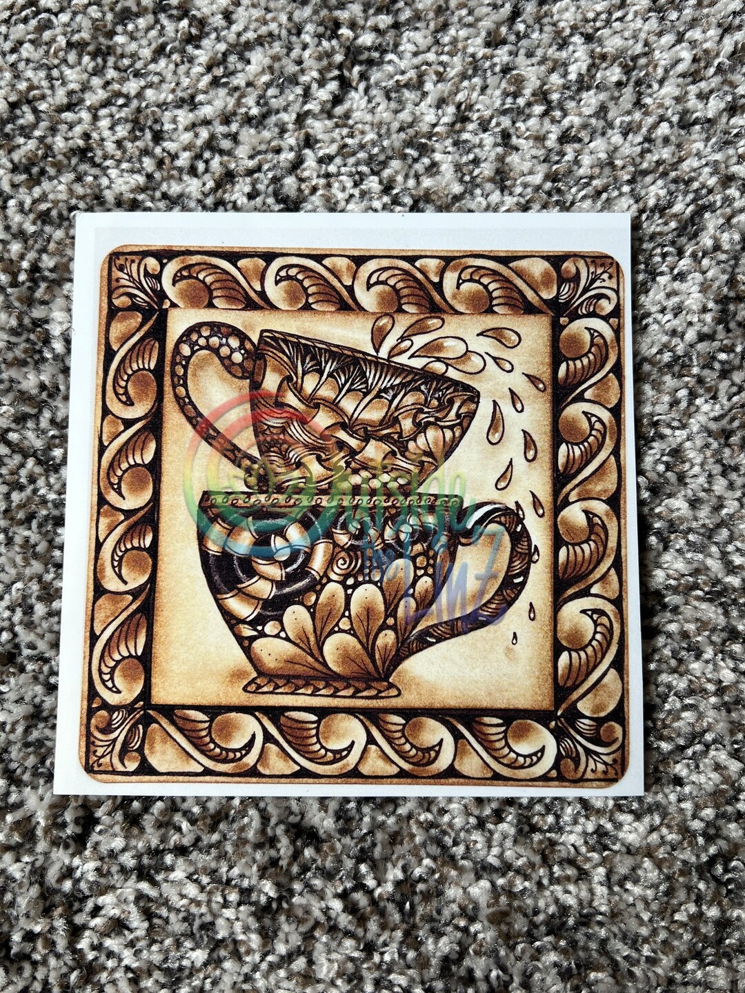 Tea for Two Tangle Sticker - Etsy