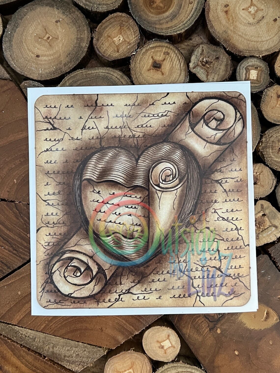 Love Scroll Tangle Vinyl Sticker by Jessica With Outside the Linz Great ...