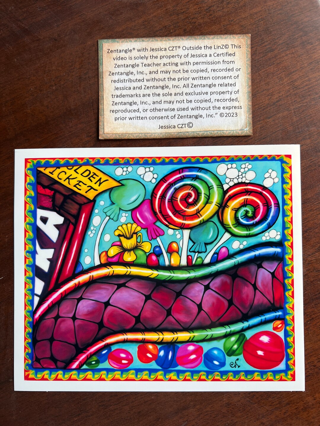 Mmm Candy Tangled Vinyl Sticker or Card Stock Original Size From Tiktok ...