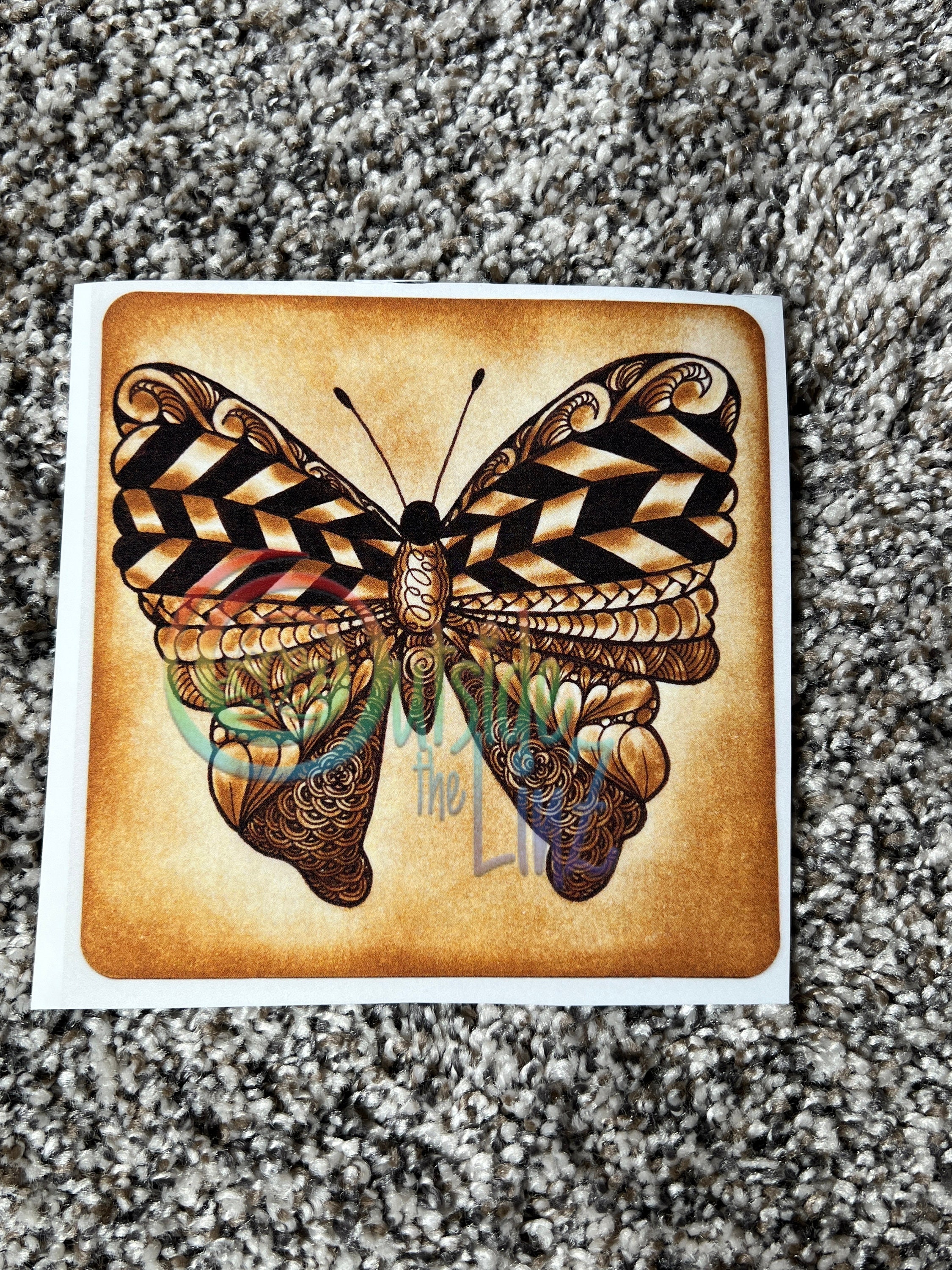 Jessica's Tangled Butterfly, Replica of an Original Tangle From Tiktok ...