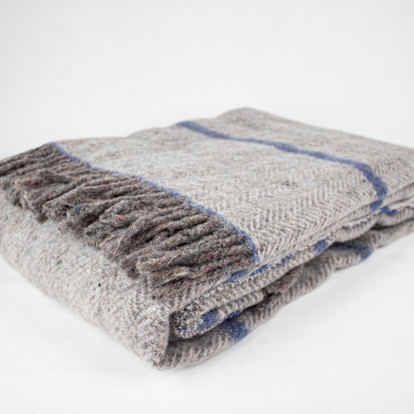 Striped Wool Blanket - Etsy