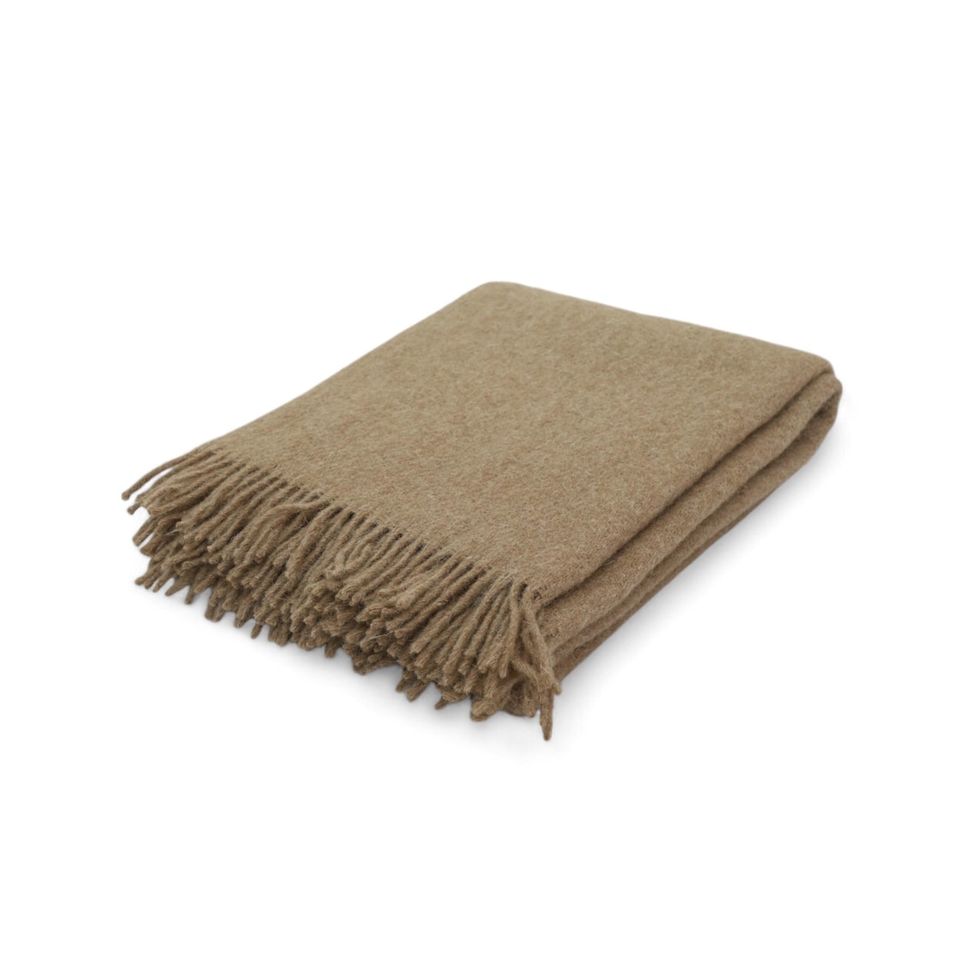 Brown Wool Blanket: Vintage Style Throw - Etsy