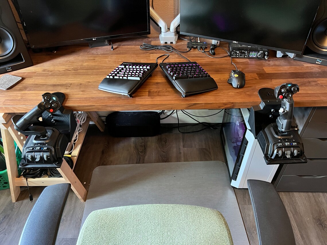 VKB Gladiator Desk Mount STL - Etsy
