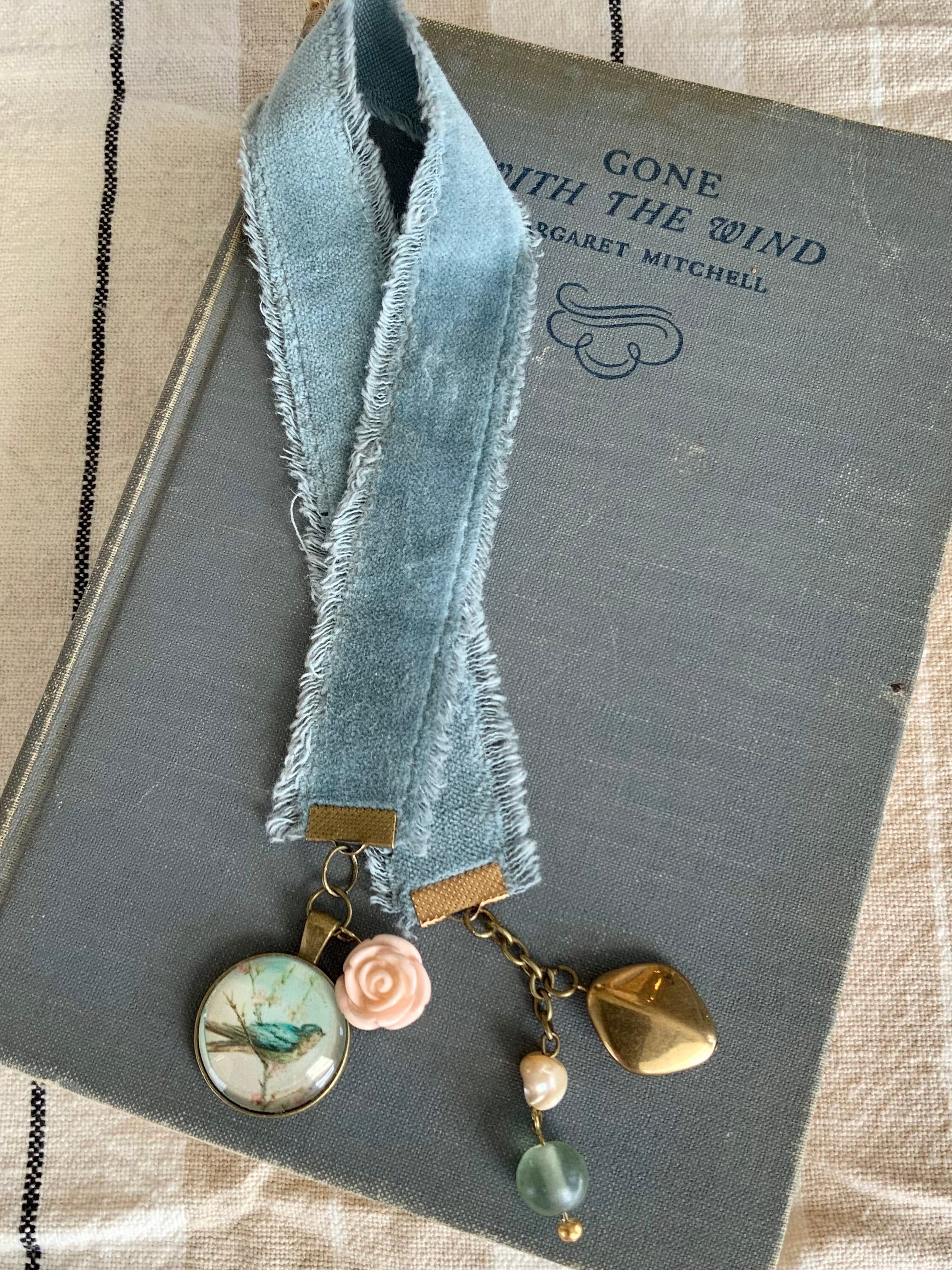 Velvet Ribbon Bookmarks Flowers Bees Butterflies Deer - Etsy