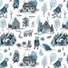 Winter Forest Seamless Pattern Digital Pattern Pattern for - Etsy