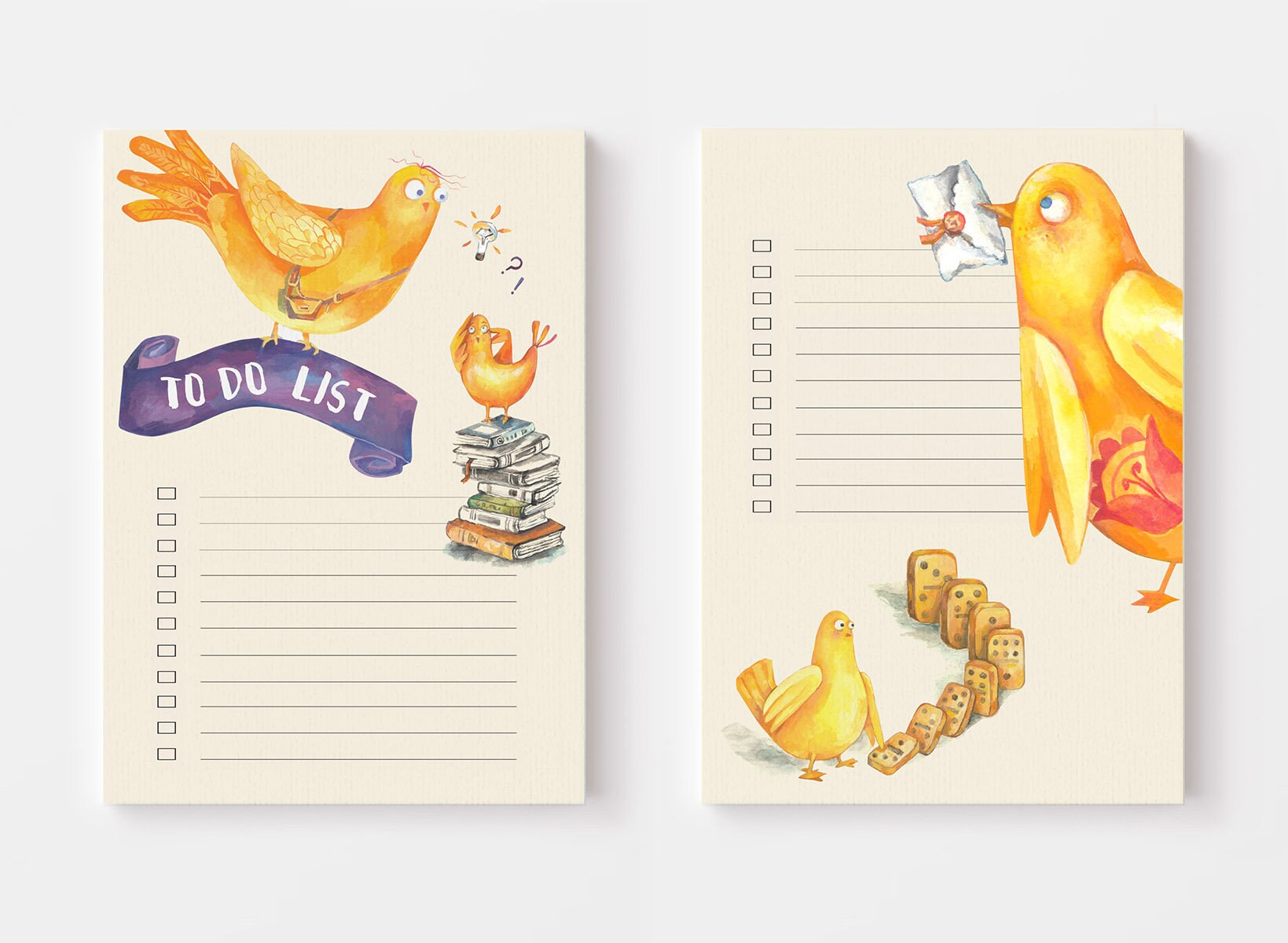 Back to School Cute Birds-clip Art-cartoon Birds-planner Drawings ...