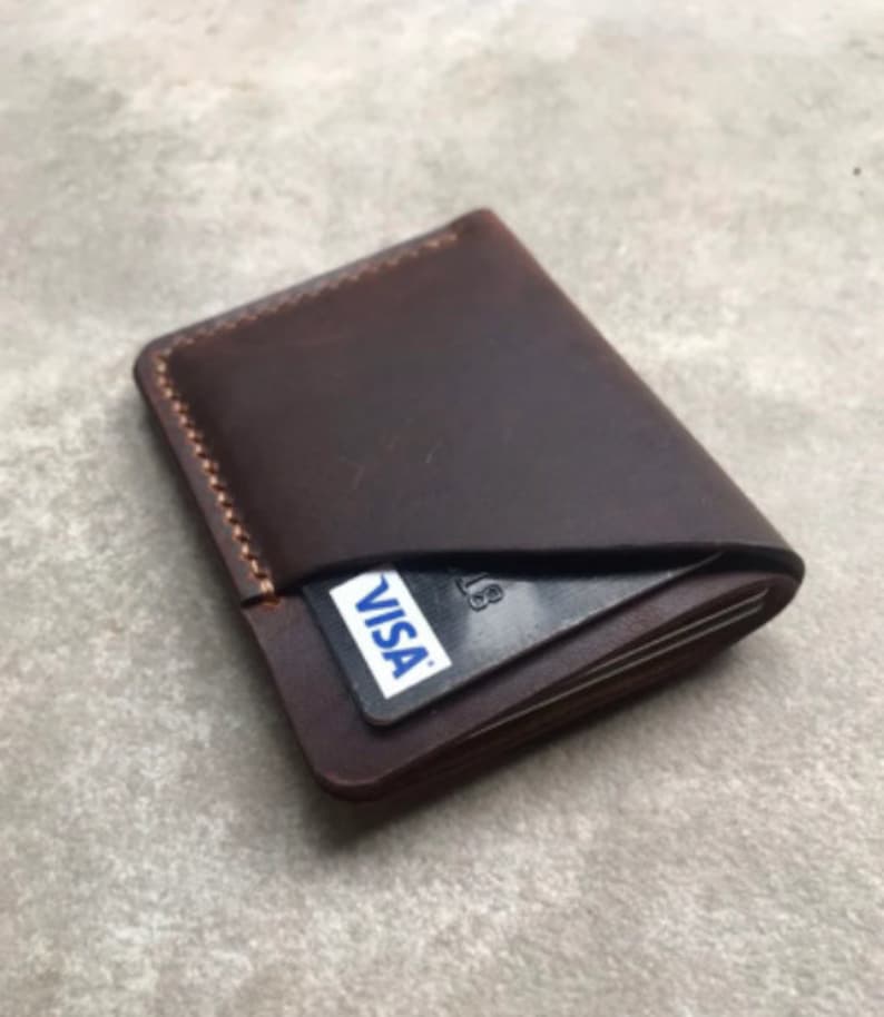 CUSTOM Leather Wallet, Personalized Wallet, Unique Slim Wallet, Gift ...